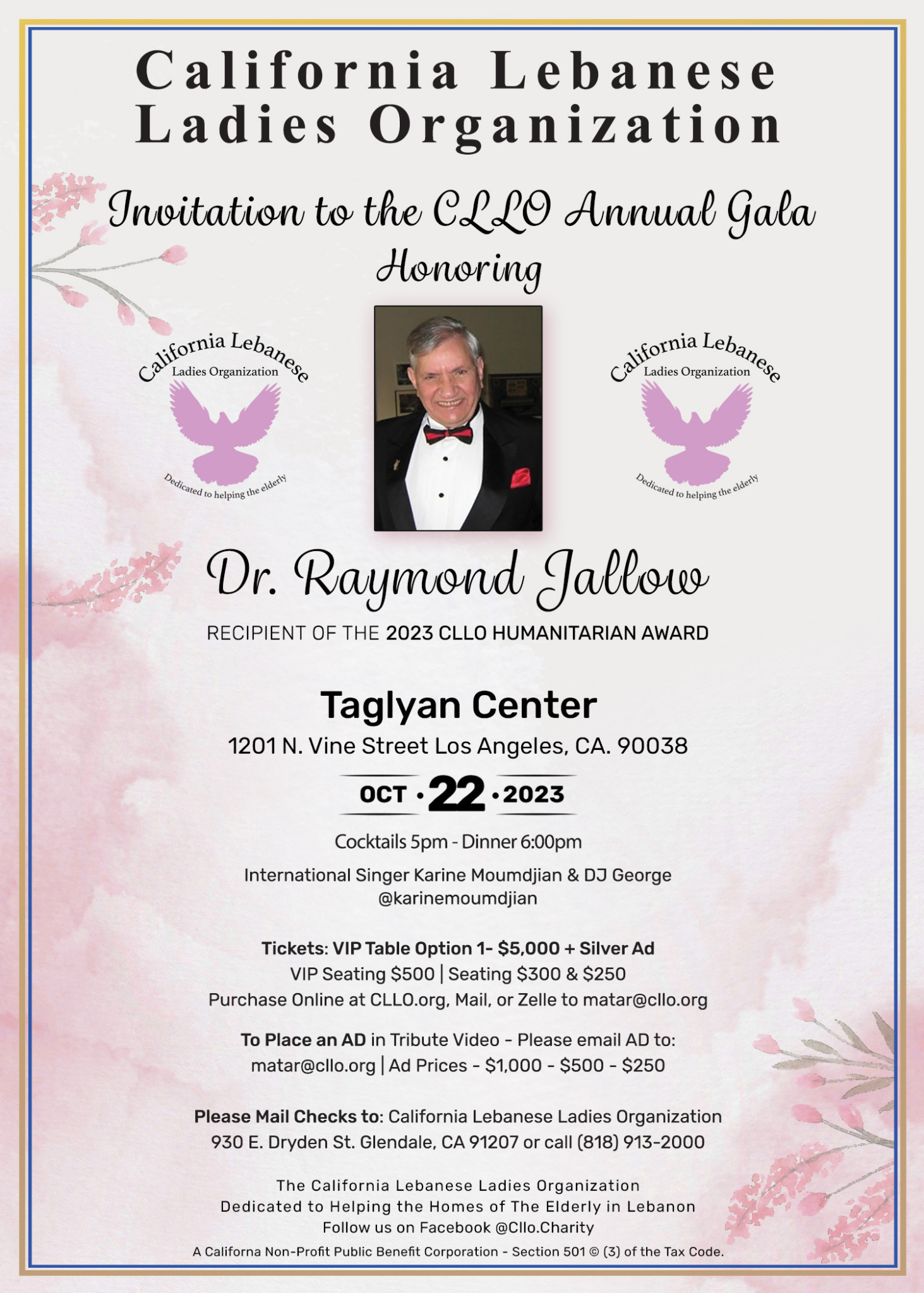 2023 CLLO Humanitarian Gala – California Lebanese Ladies Organization ...
